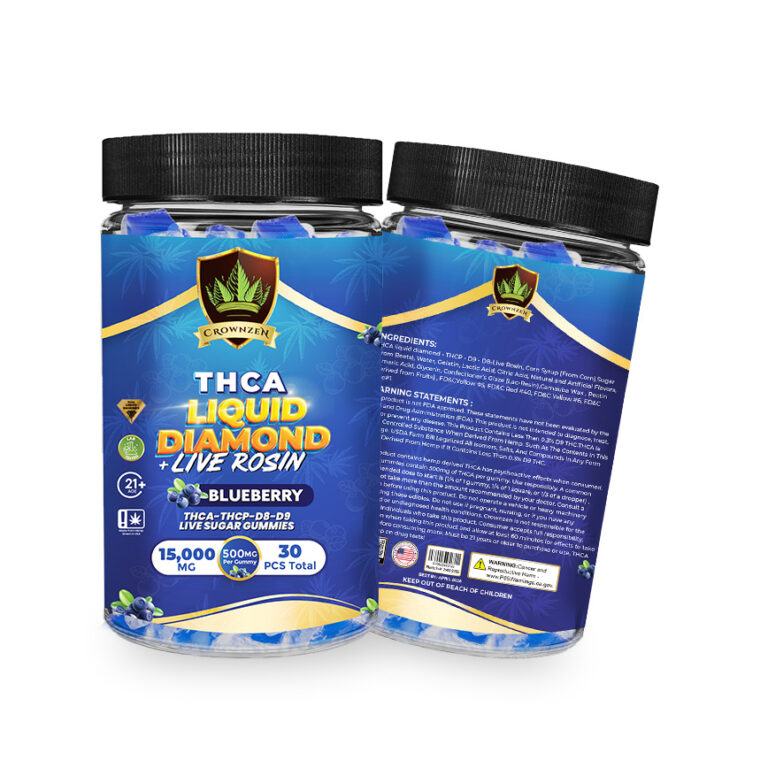 BEST THCA LIQUID DIAMOND LIVE ROSIN 15000MG 30PCS - Crownzen