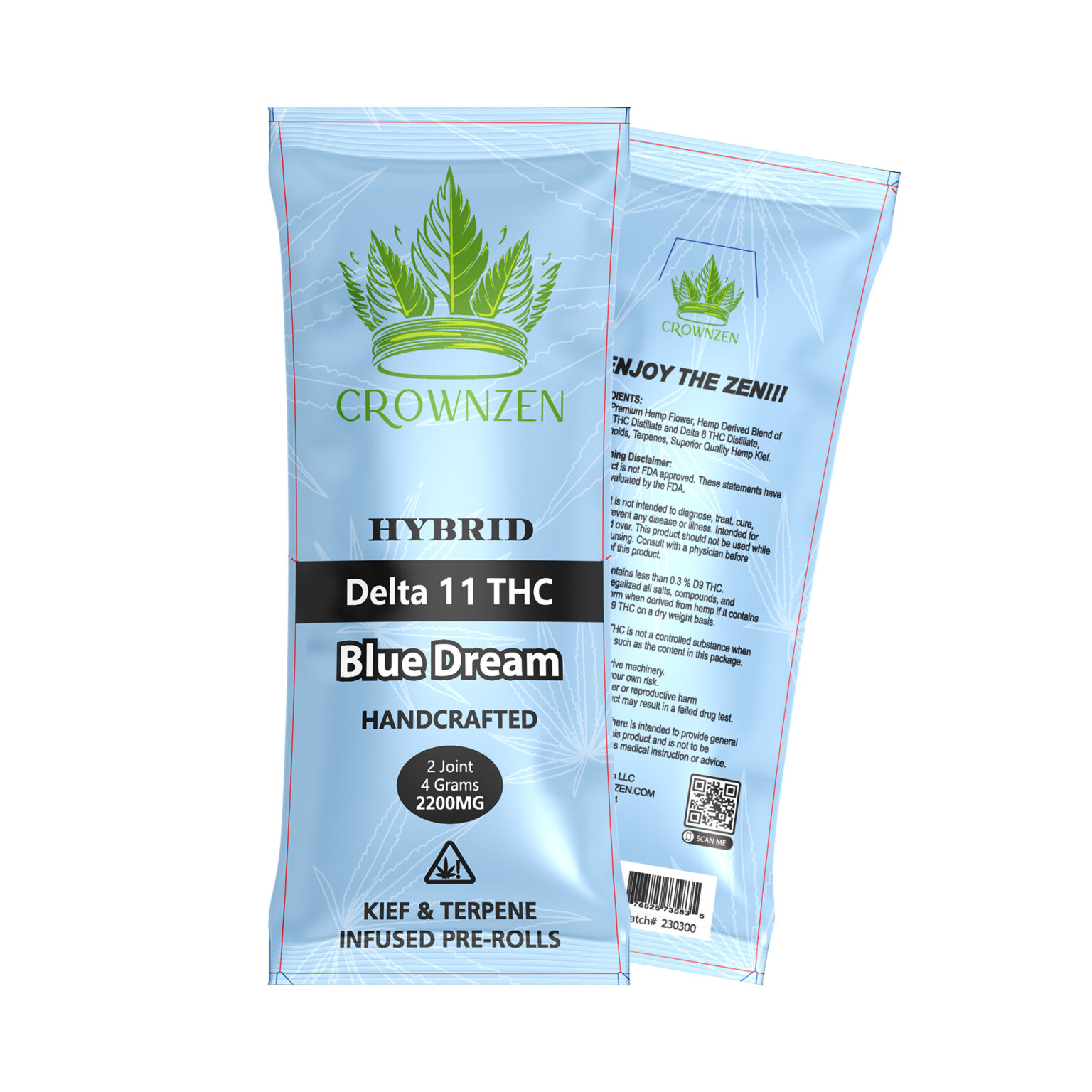 NEW DELTA 8 THC INDICA PLATINUM OG - Crownzen